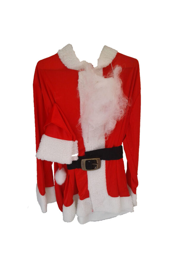 TRAJE PAPA NOEL ACETATO CANDELA - TL - ReinaAbru